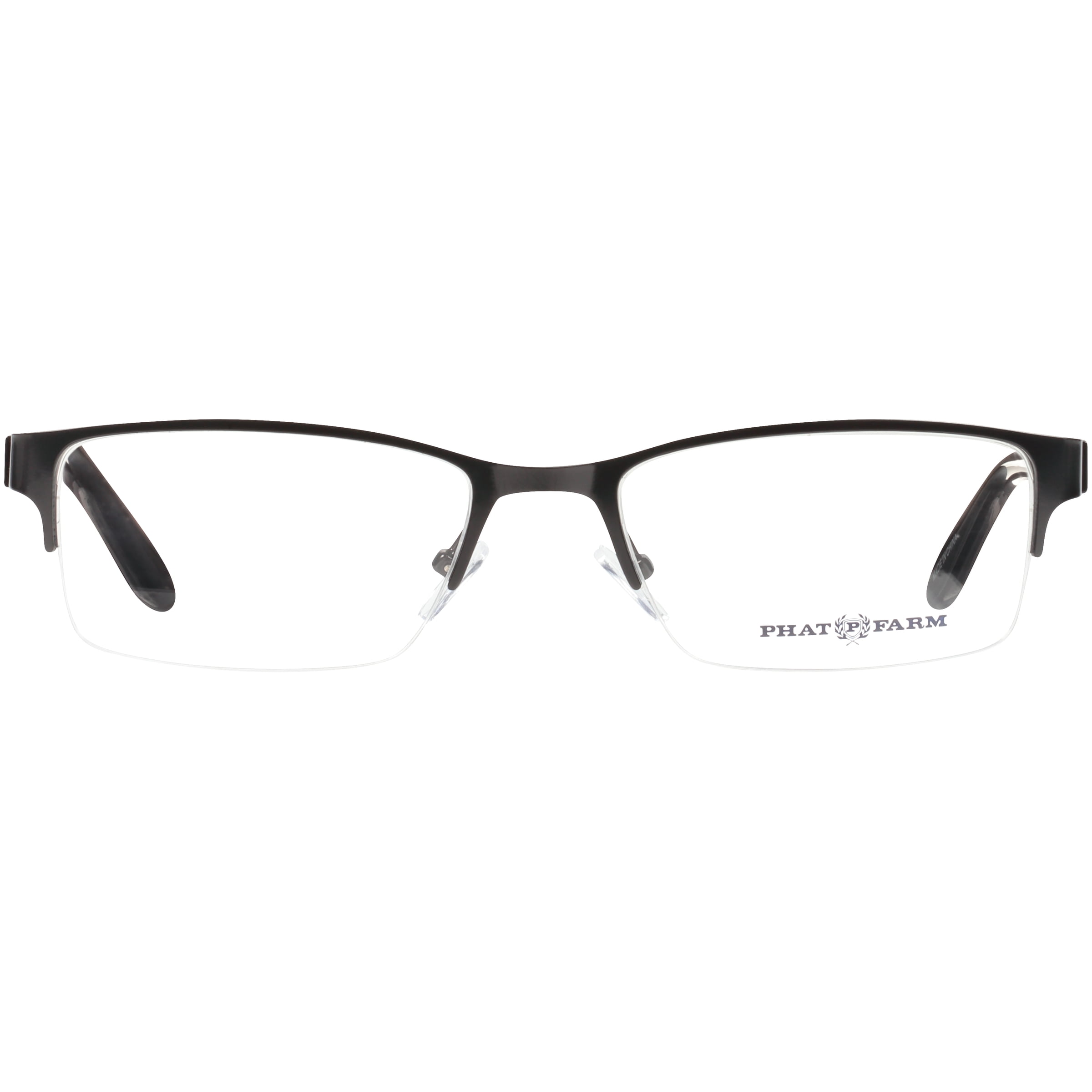 Phat Farm Men's Rx'able Eyeglasses, Hv708, Black, 55-19-145, with Case ...