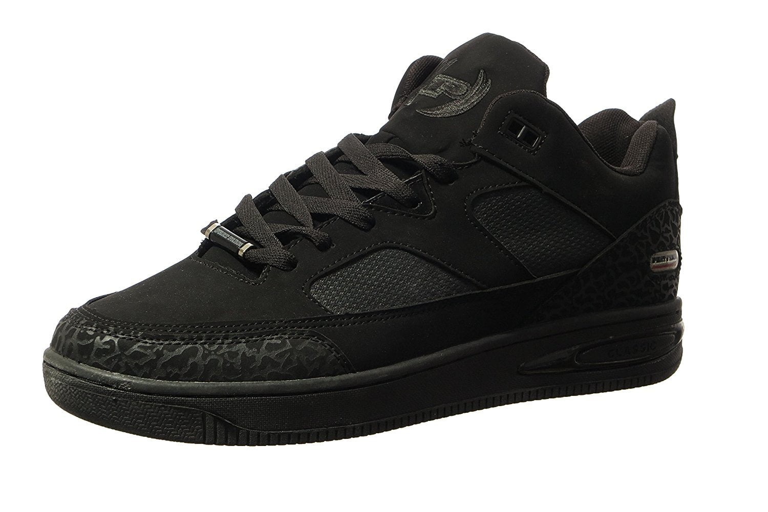 Phat Farm Morris High Top Fashion Sneakers (12, Black Mono Chrome) - Walmart.com