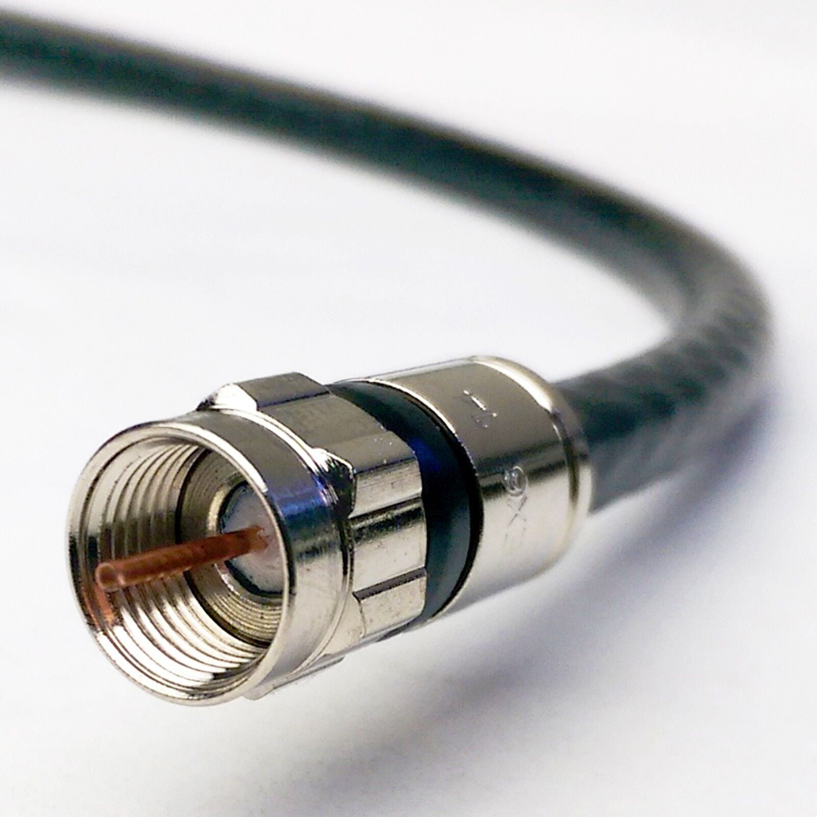 Phat Satellite RG-6 Tri-Shield Coaxial Cable, Nickel Plated Brass ...