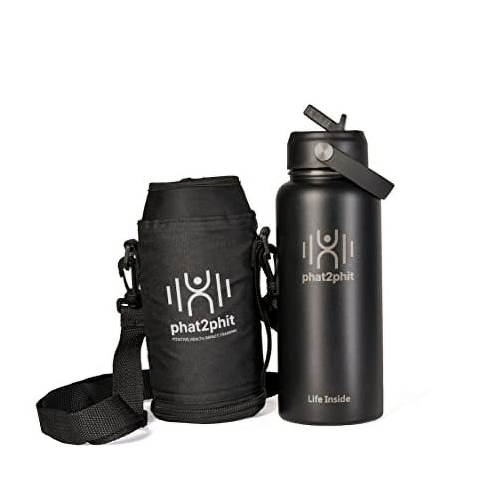Phat2Phit 40 oz Double Insulated Stainless Steel Sports Water Bottle ...
