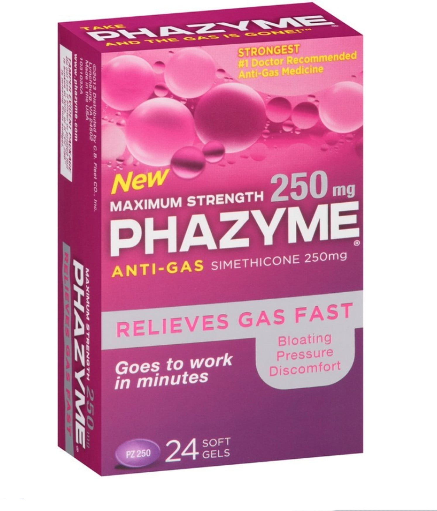 Phazyme Maximum Strength 250 mg Softgels, 24 ea - Walmart.com