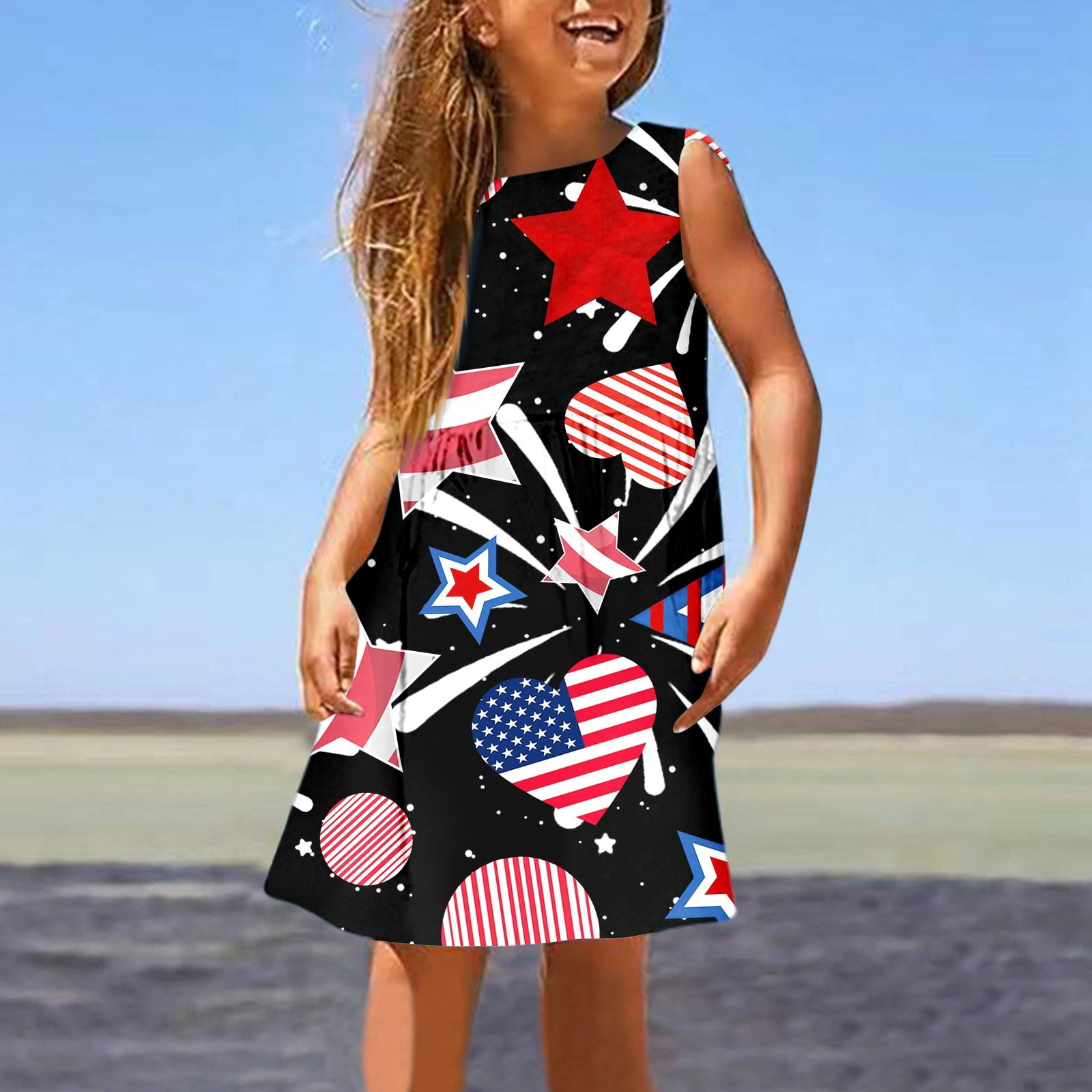 Fourth of July Girls Dress up Clothes for Play Size 7/8 Girl's 4Th of ...