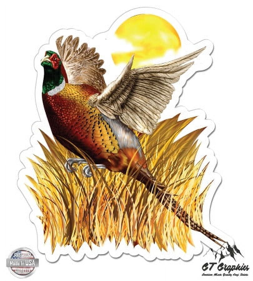 Pheasant - 12" Vinyl Sticker Waterproof Decal - Walmart.com