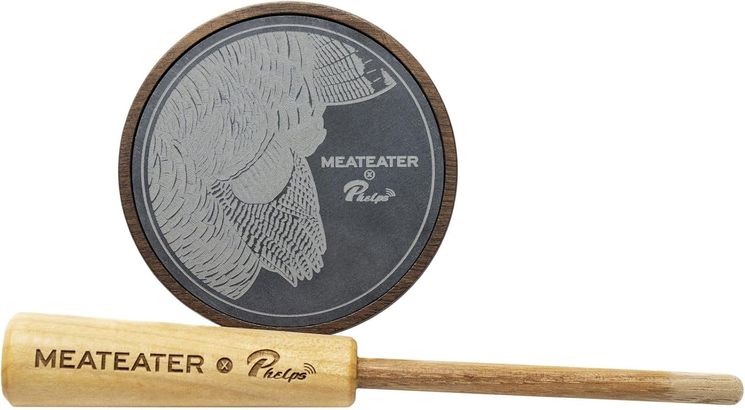 Phelps Game Calls MeatEater X Phelps Slate Over Glass Turkey Pot Call ...
