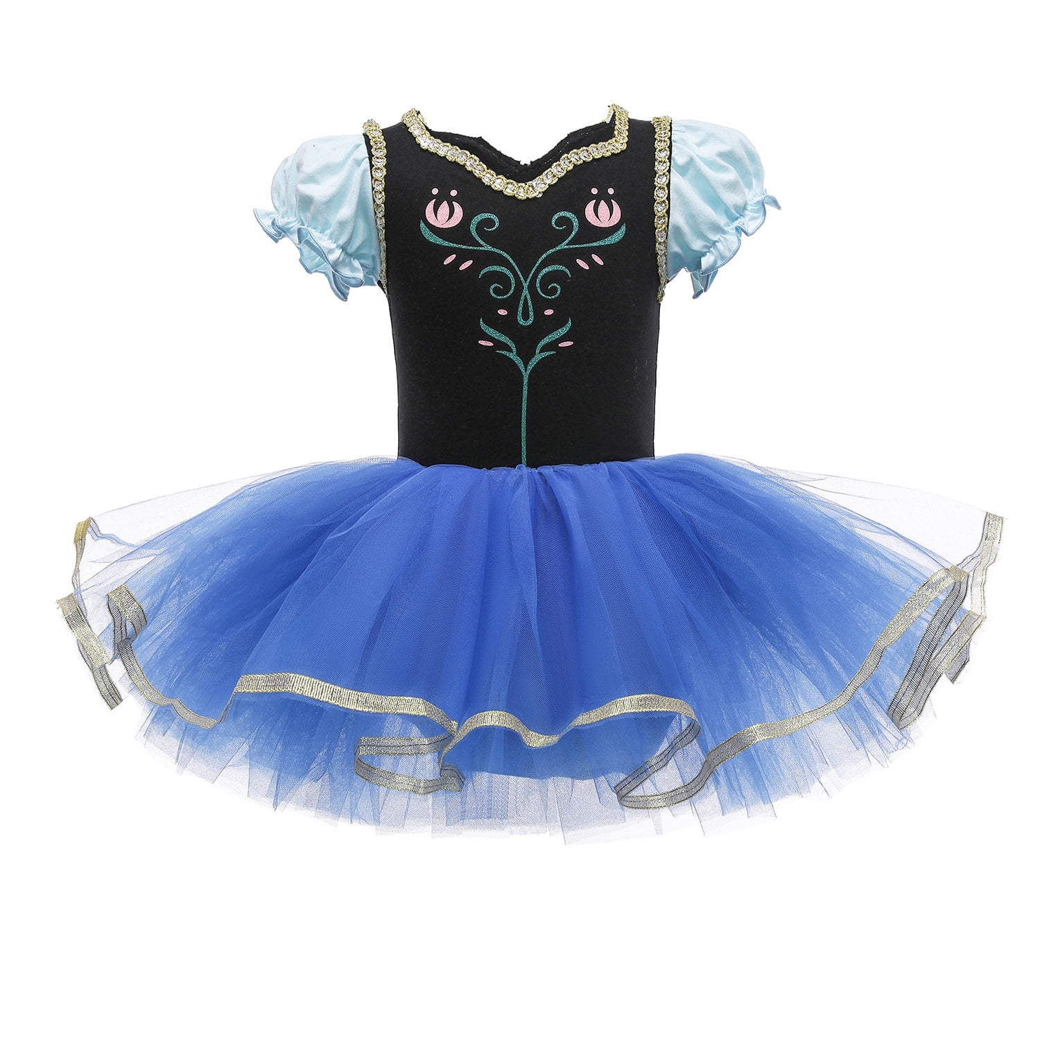 Phenas Ballet Leotards Frozen Tutu Dress for Toddler Girls Ballerina ...