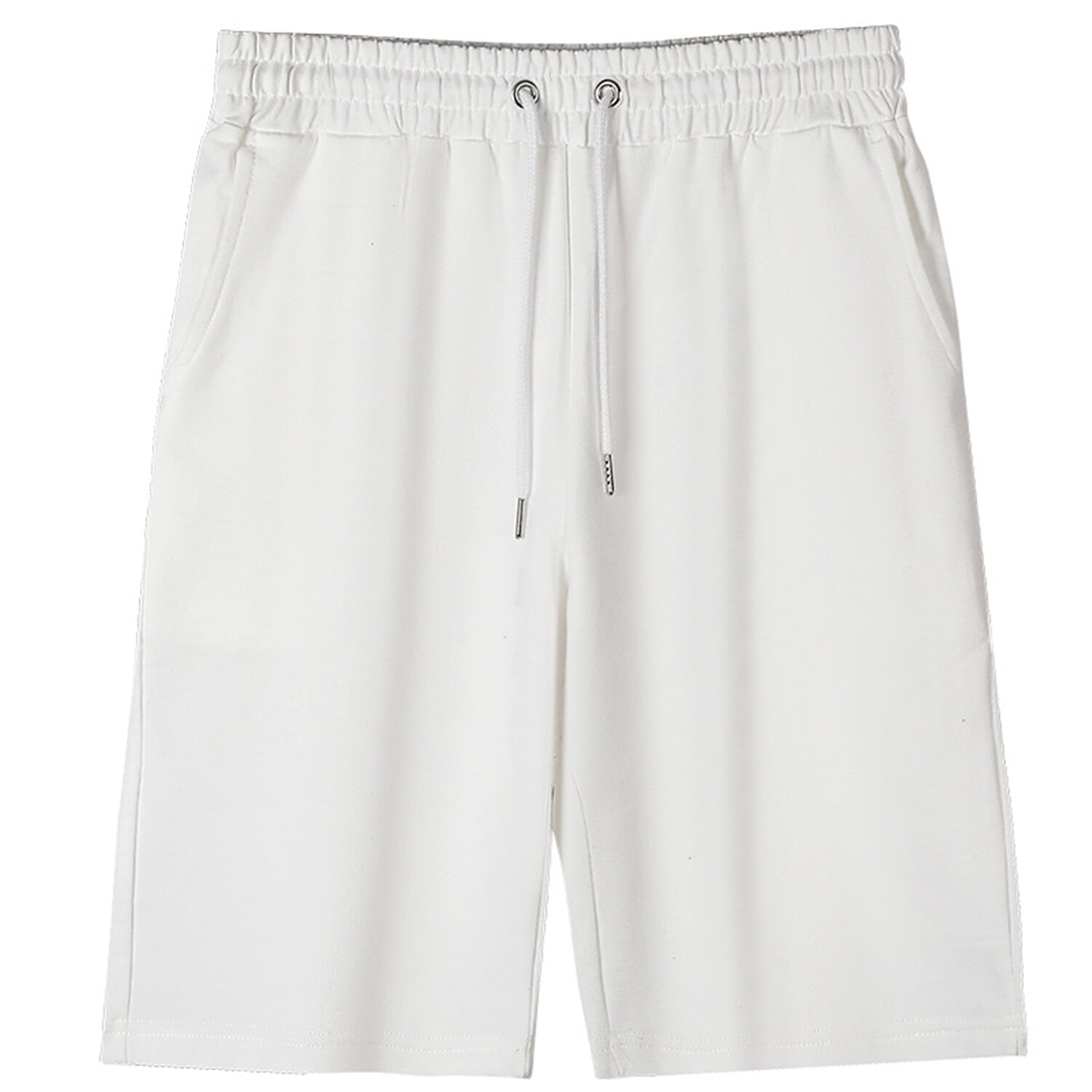 Phenas Boys 100% Cotton Casual Shorts Drawstring Elastic Waist Athletic ...