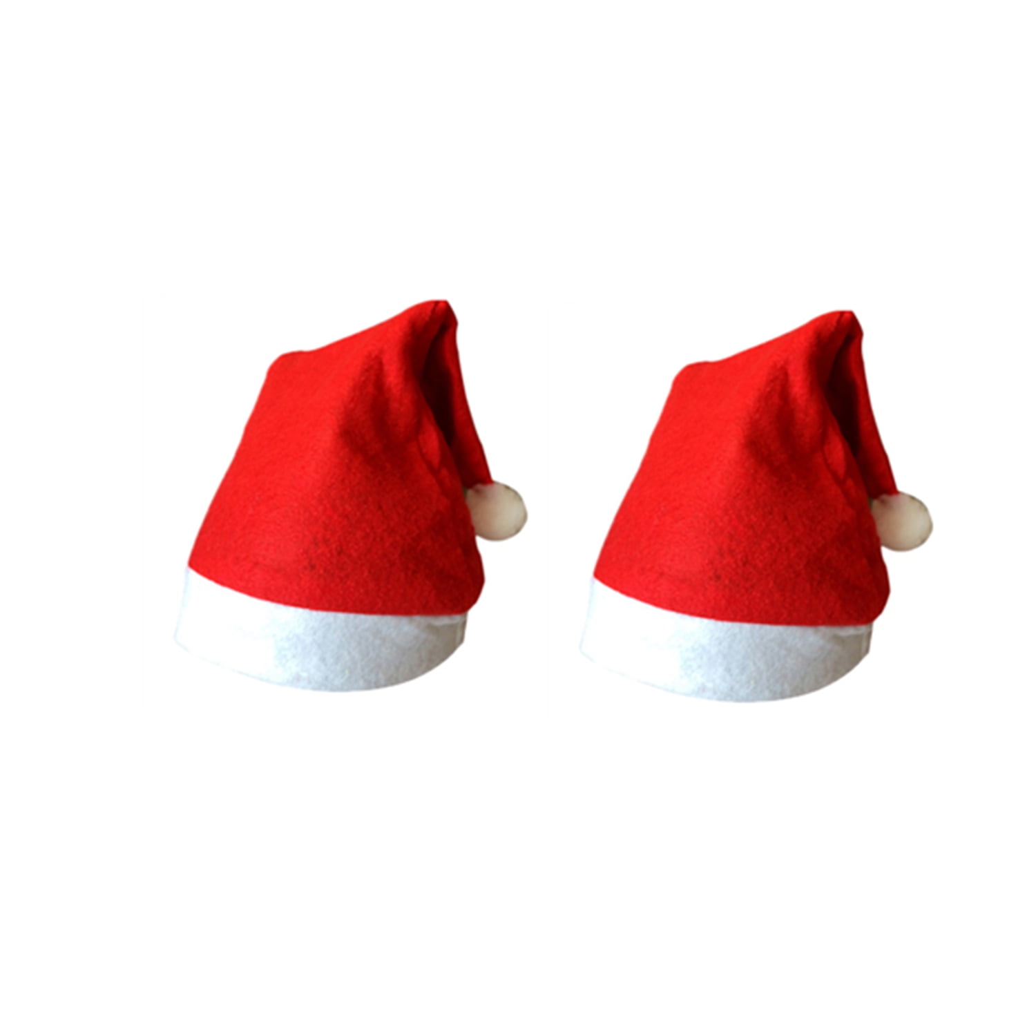 Phenas Christmas Santa Hats 4 Pcs Family Pack,Unisex Red Plush Small ...
