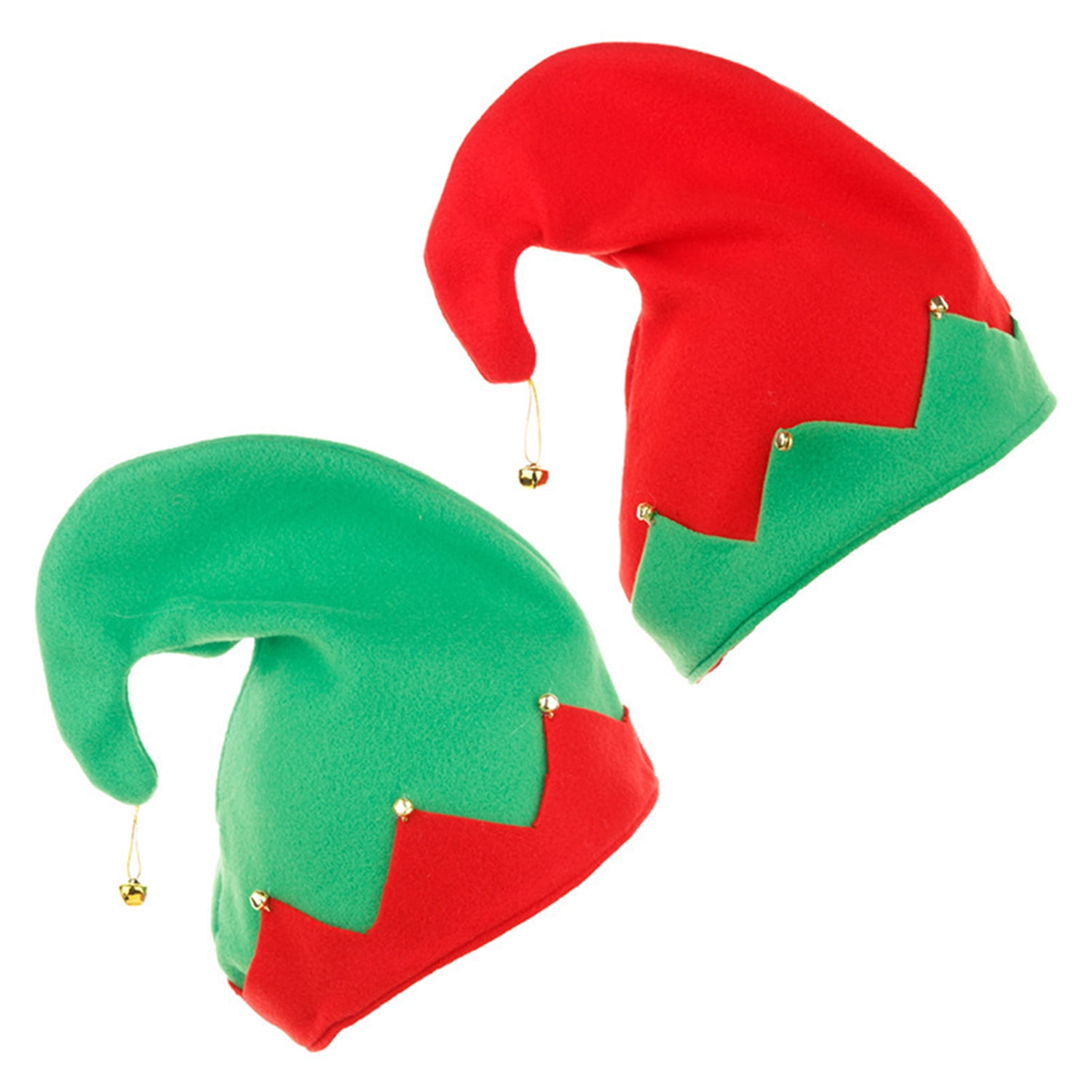 Phenas Christmas Santa Hats 4 Pcs Family Pack,Unisex Red Plush Small ...