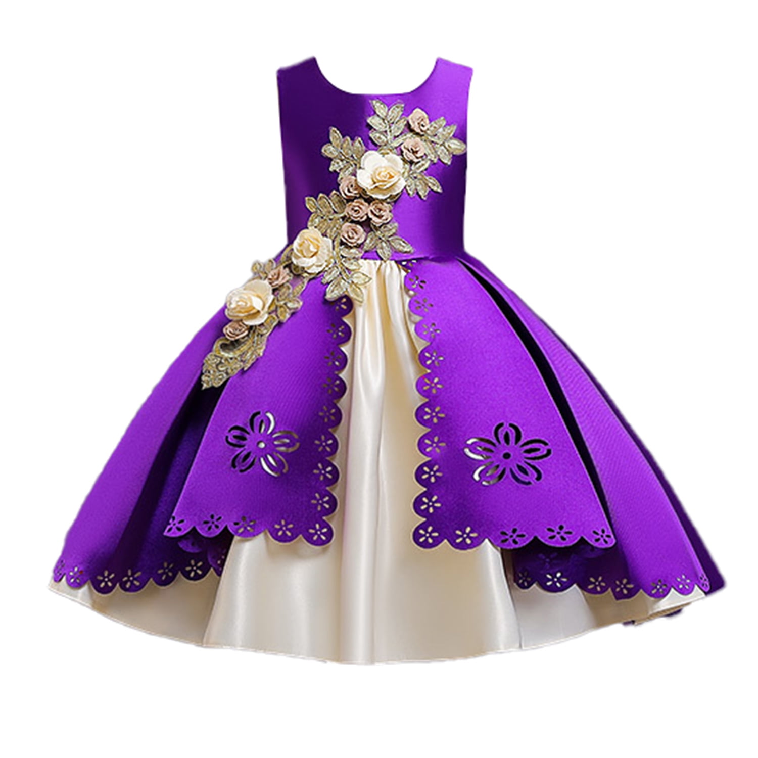 Phenas Flower Girls Princess Dress for Wedding Pageant Birthday Party 4 ...