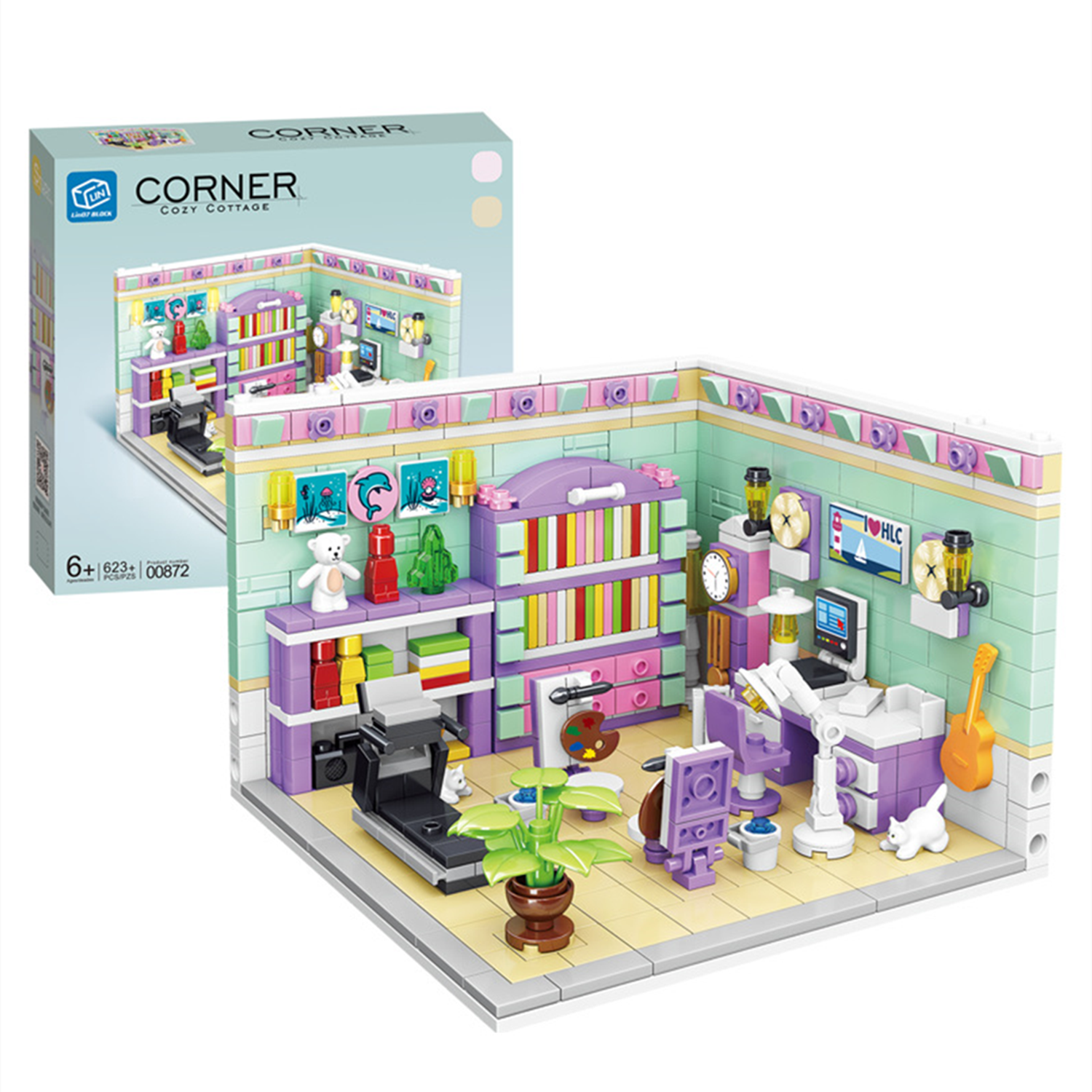 Phenas Friends House Building Kit Educational Toy, Girl's Bedroom or ...