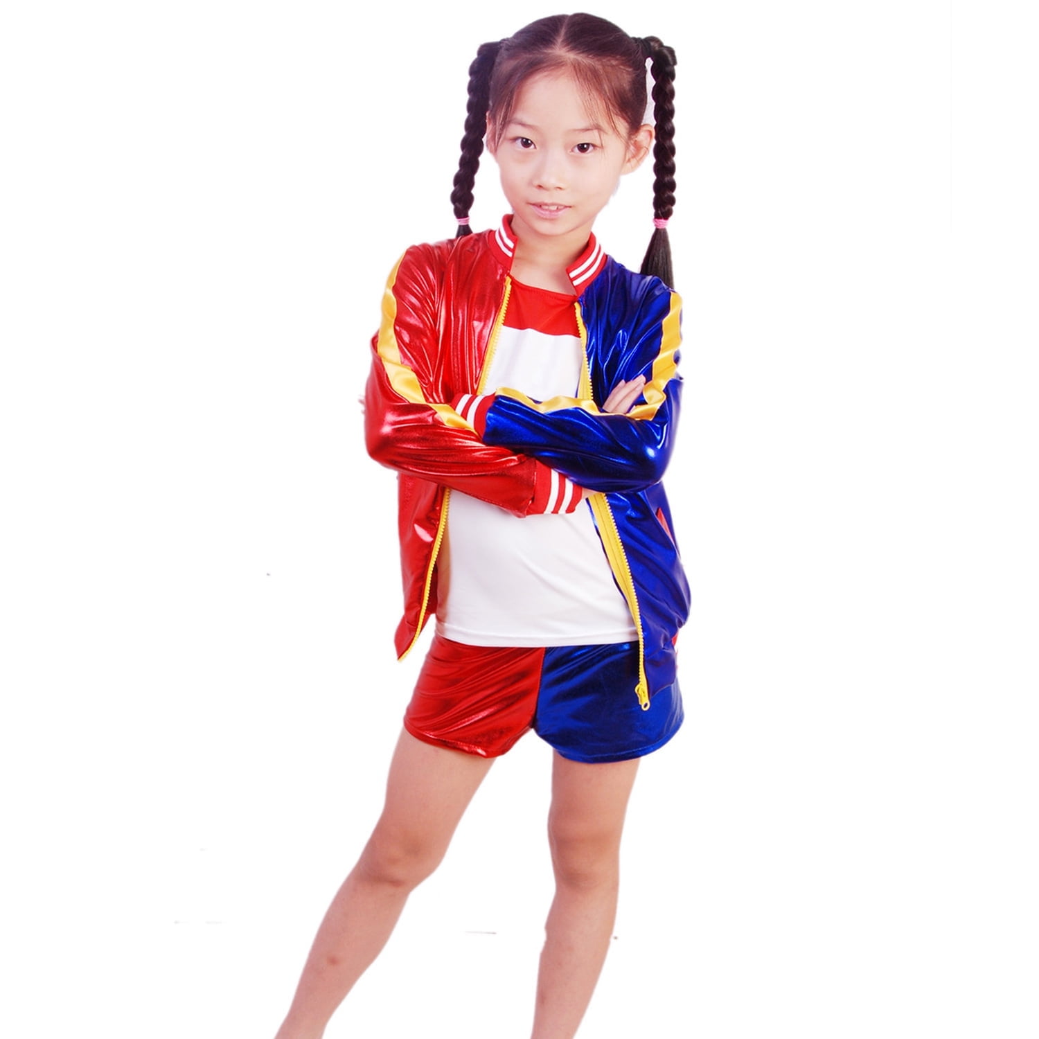Phenas Kids Harley Clown Cosplay Halloween Costumes for Girls - Walmart.com