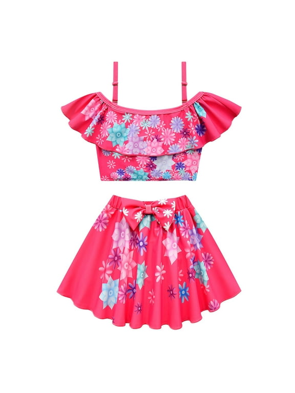 Ocean Gear Girls Two Piece Henley Swim Set, Sizes 4-18 - Walmart.com