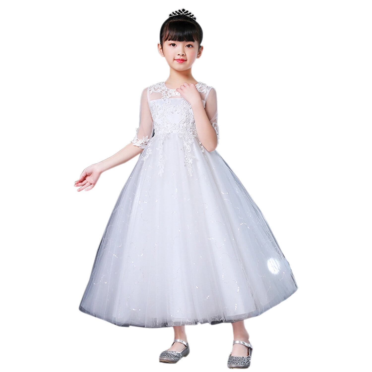 Phenas Girls Princess Dress Pageant Dress Kids Prom Ball Gowns Dress ...
