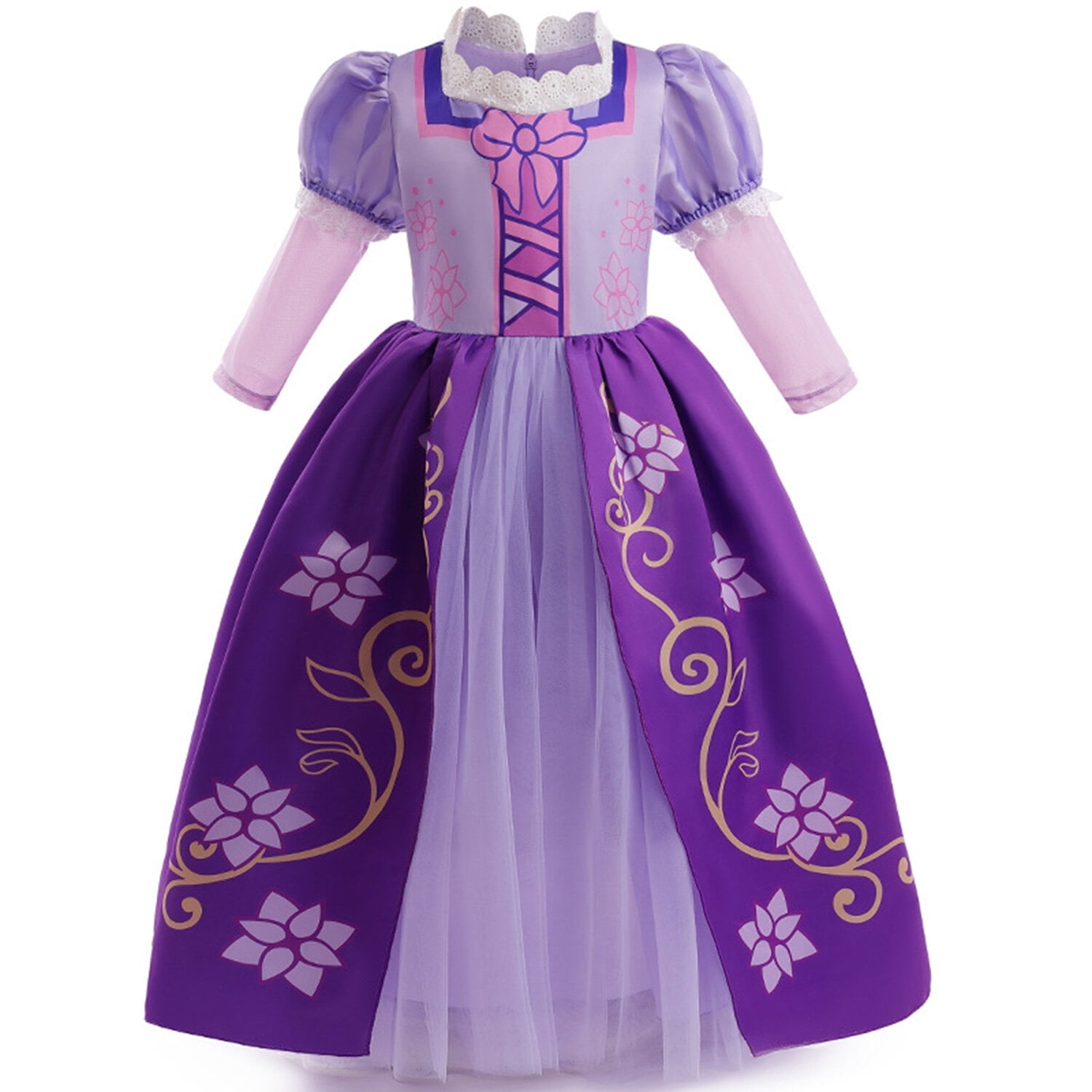 Phenas Girls Princess Dress Up Purple Costumes Halloween Fancy Party ...