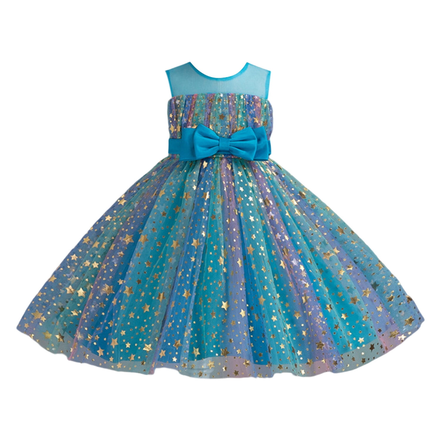 Phenas Girls Sparkle Tulle Birthday Party Dresses Wedding Flower Girl ...