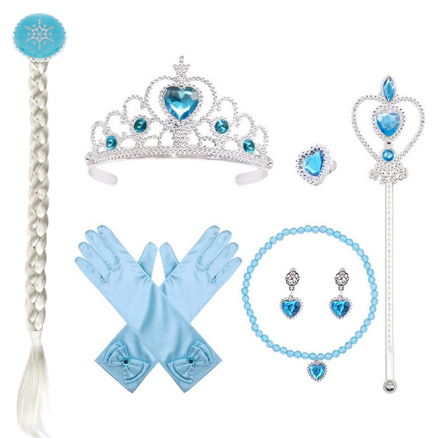 Phenas Little Girls Elsa Sequin Princess Costume Sleeveless Frozen ...