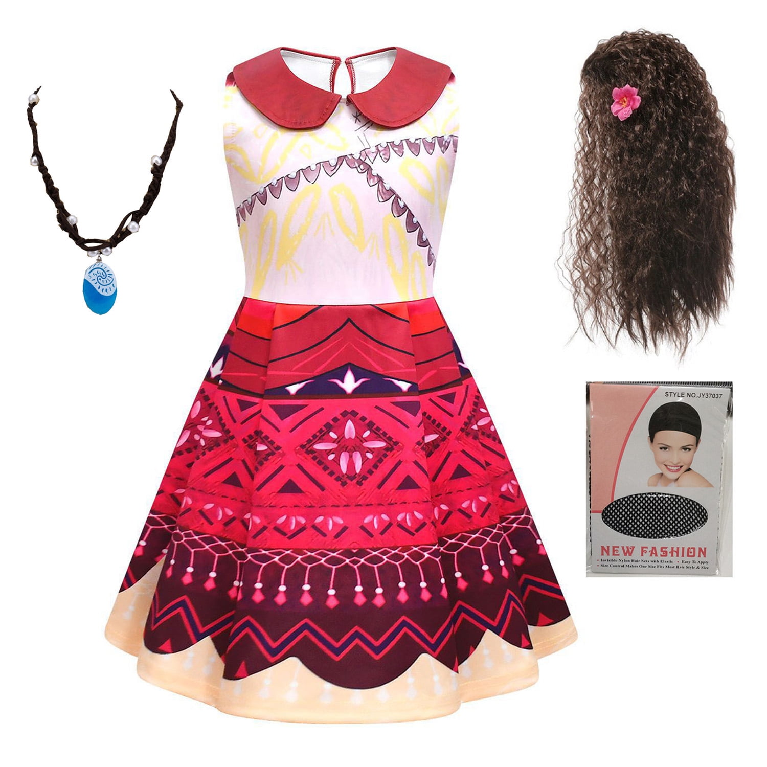 Phenas Princess Moana Dress Costume for Girls Adventure Outfit with ...