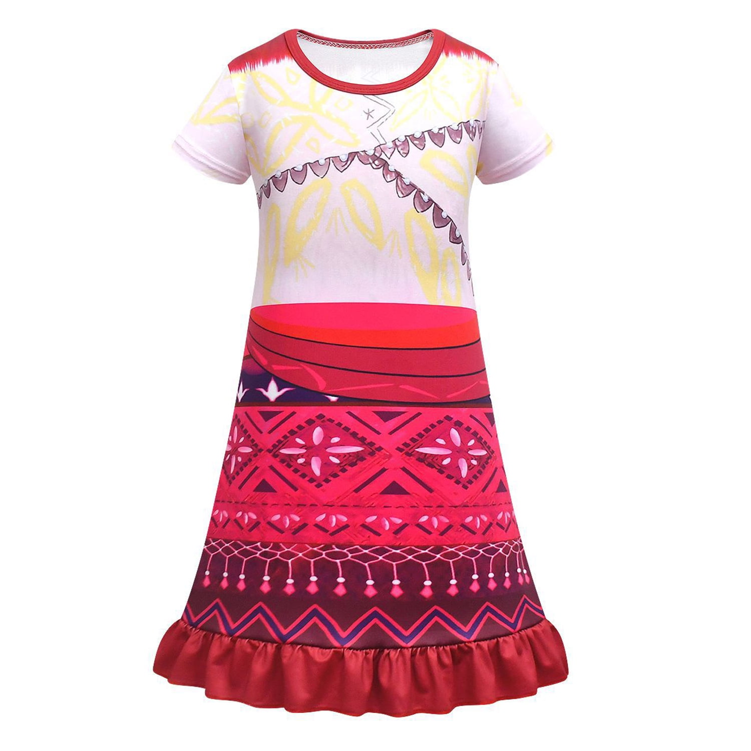 Phenas Princess Moana Dress Costume for Girls Adventure Outfit with ...