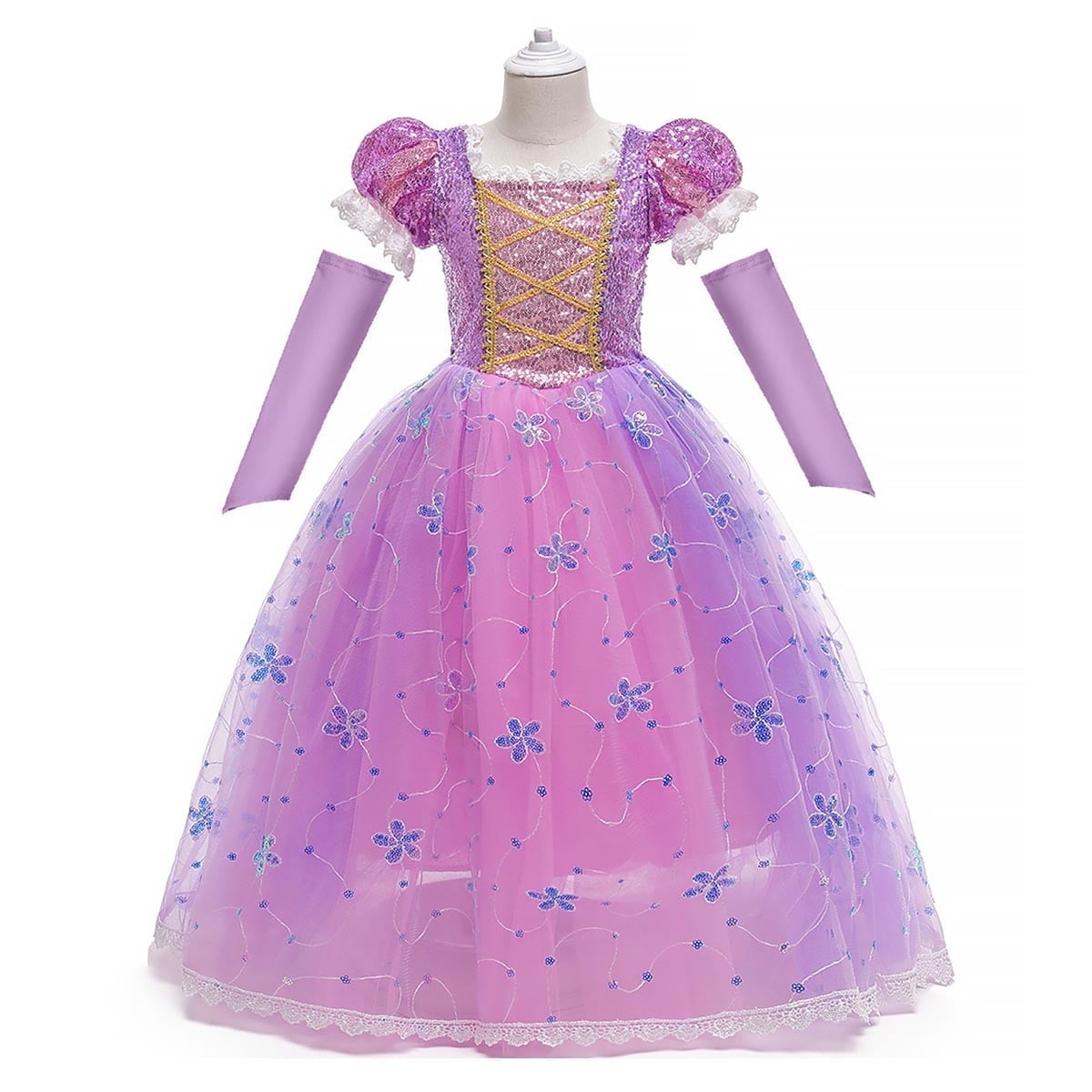 Phenas Purple Princess Dress for Girls Toddler Birthday Dress Up Little ...