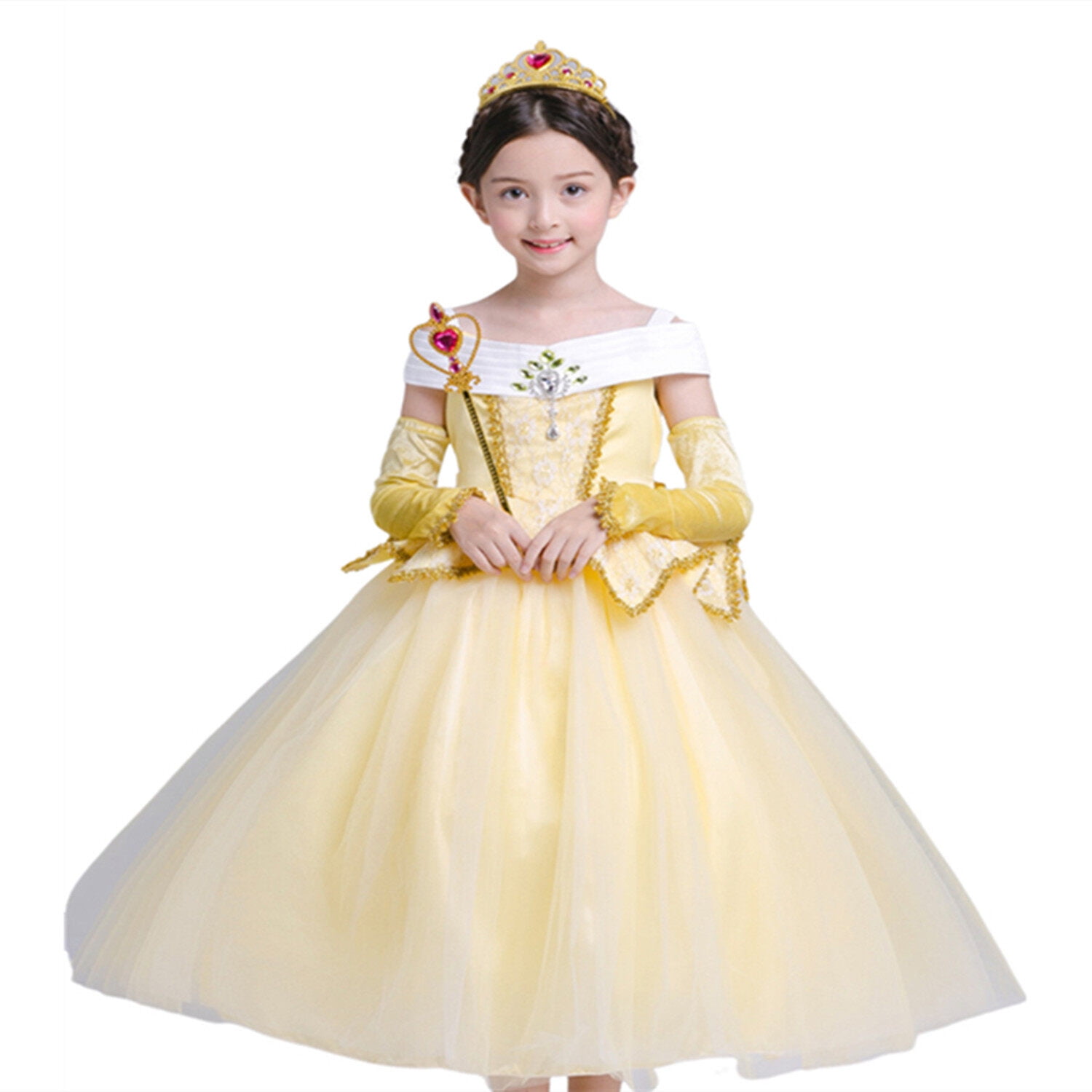 Phenas Toddler Girls' Princess Bell Costumes Dress Off Shoulder ...