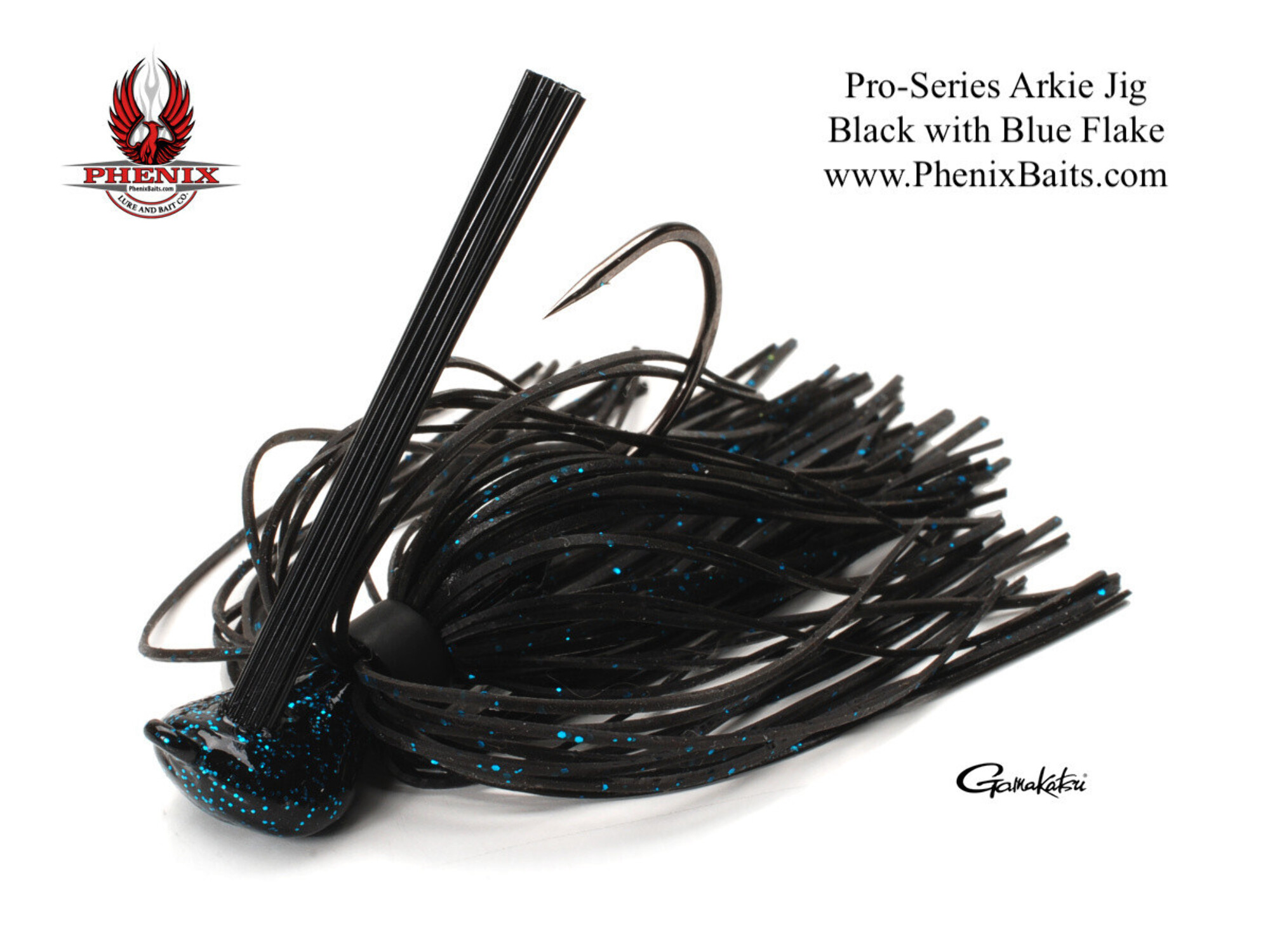 Phenix Pro-Series Arkie Jig - Black with Blue Flake - Walmart.com