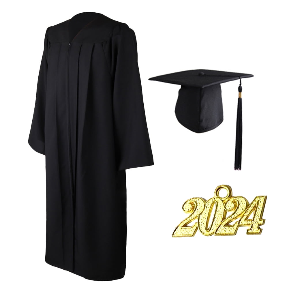 Phenofice 1 Set Fashionable Style Graduation Gown with Cap for Students ...