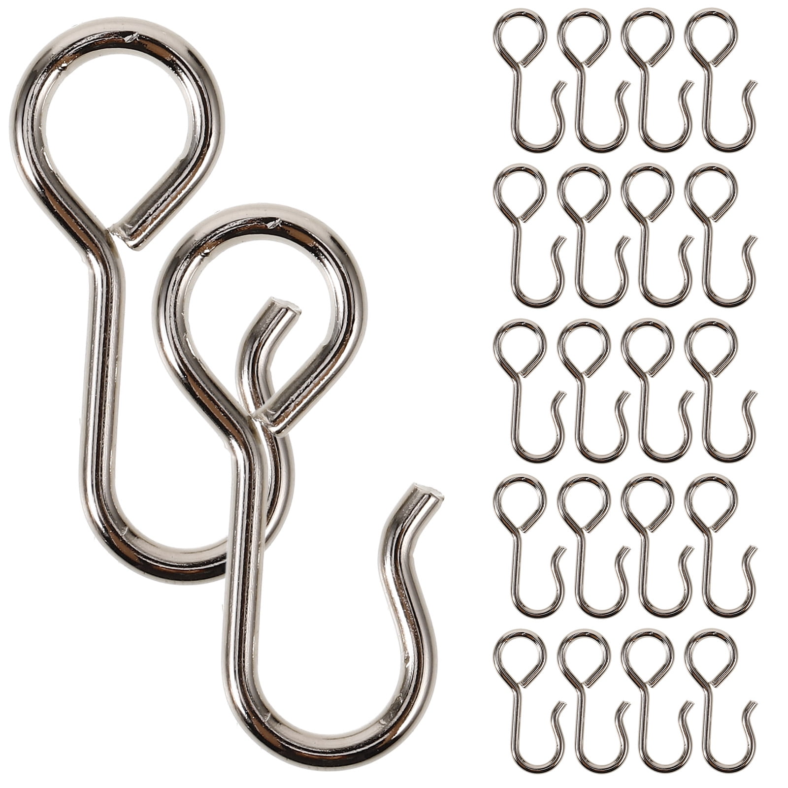 Phenofice Metal Drapery Hooks Silver 100pcs - Walmart.com
