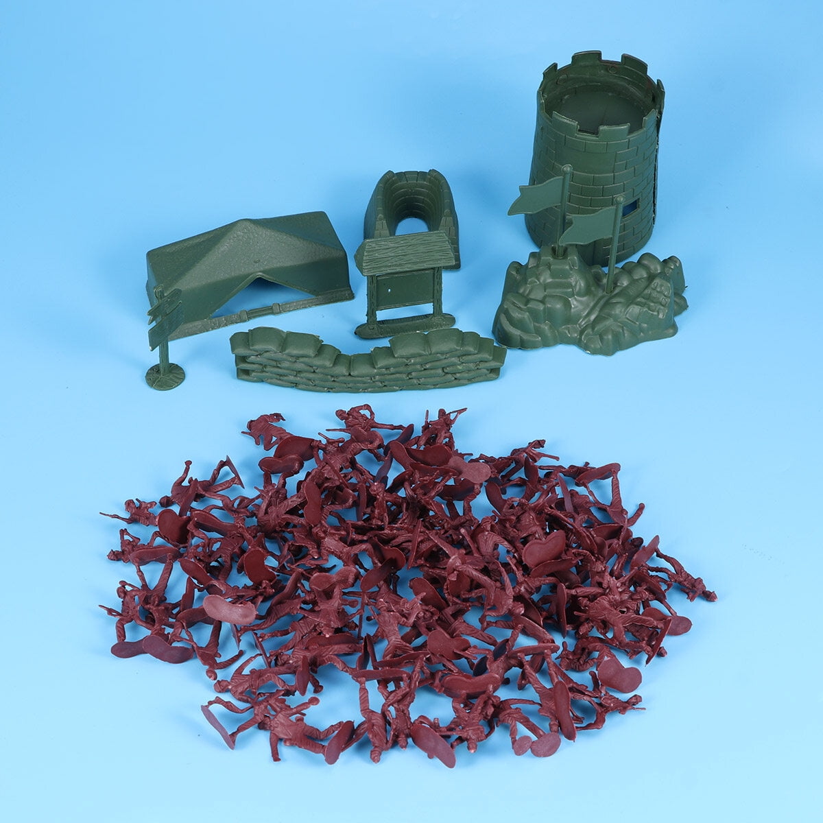 Phenofice 100Pcs Toy Figures Plastic Soldier Model Toy For Imagination ...
