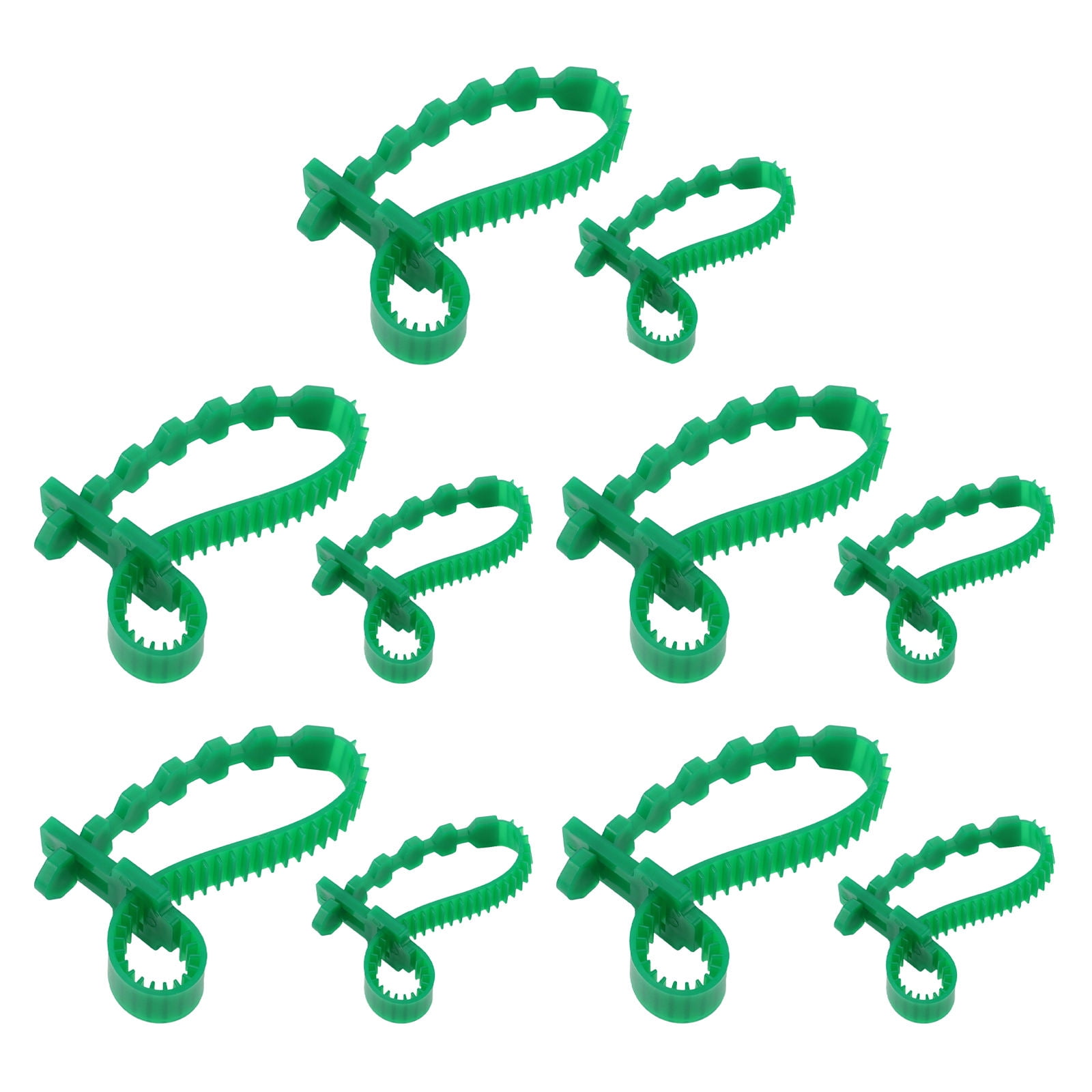 Phenofice 10Pack Thicken Flat Strap Plastic Garden Plants Tree Cable ...