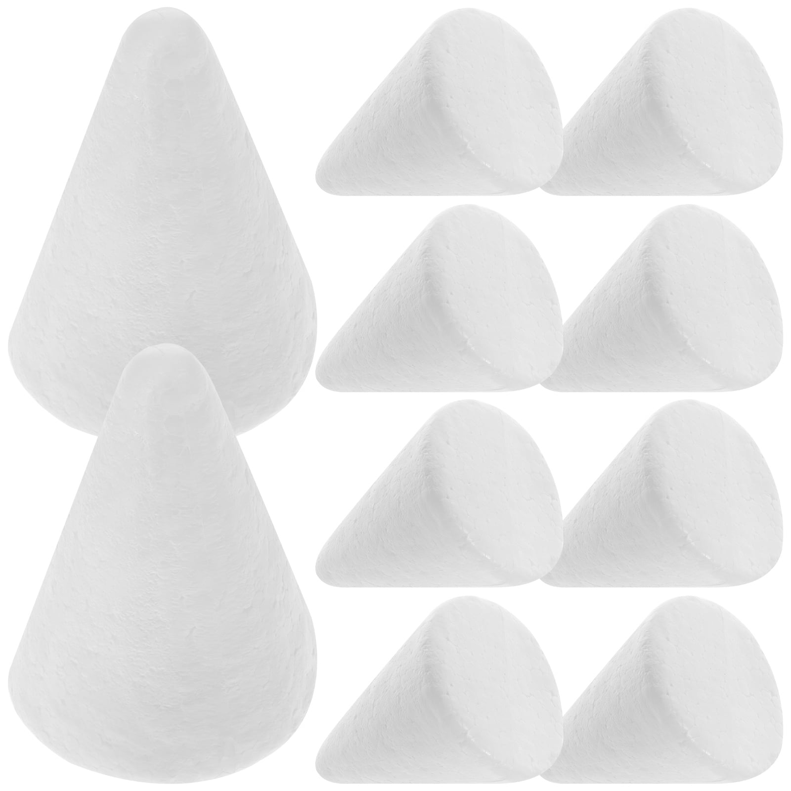 Phenofice 10Pack White Cones for All Ages Craft Projects Winter ...