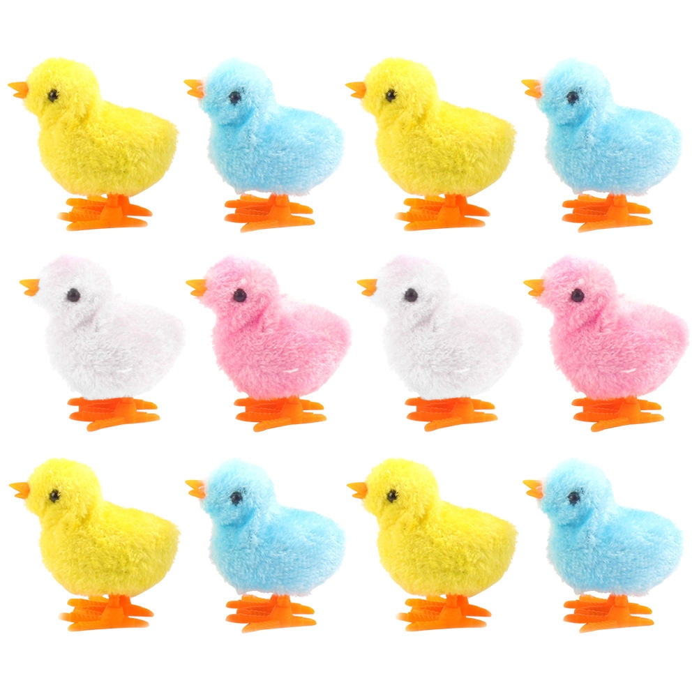 Phenofice 15Pcs Plush Jumping Chicken Toys Assorted Color Educational ...