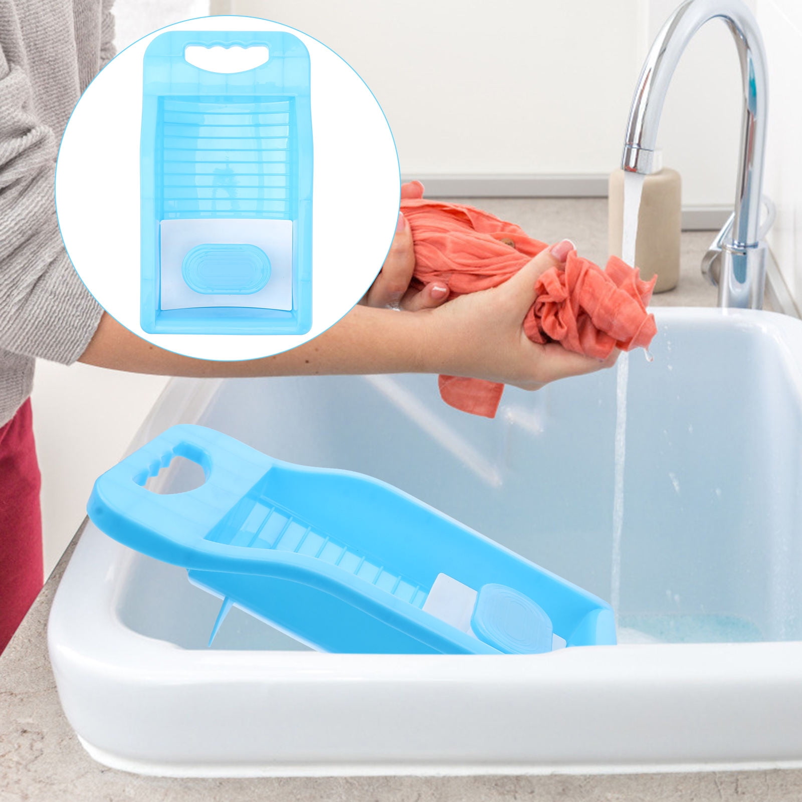 Phenofice 1Pack Essential Washboard Blue PP Laundry Scrubbing Tool ...