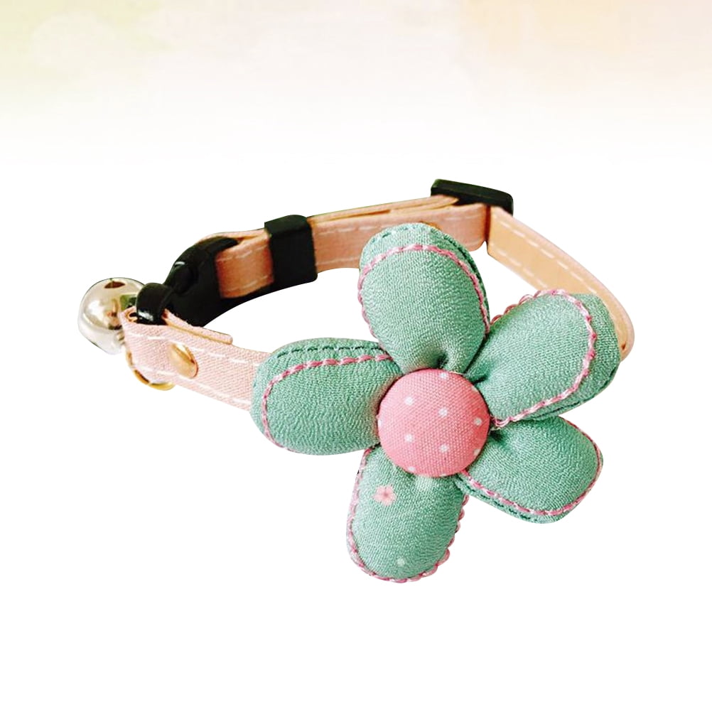 Phenofice 1Pack Pet Collars for Girl Cats Made of Polyester with Flower ...