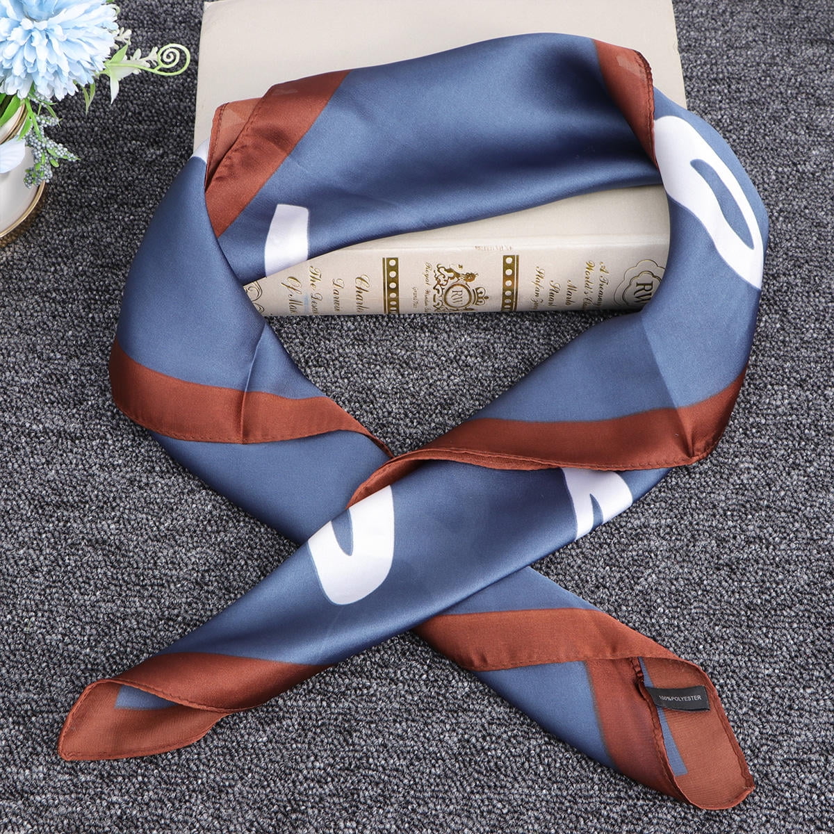 Phenofice 1Pack Scarves and Wraps Silk-Like Fiber Square Scarf for ...