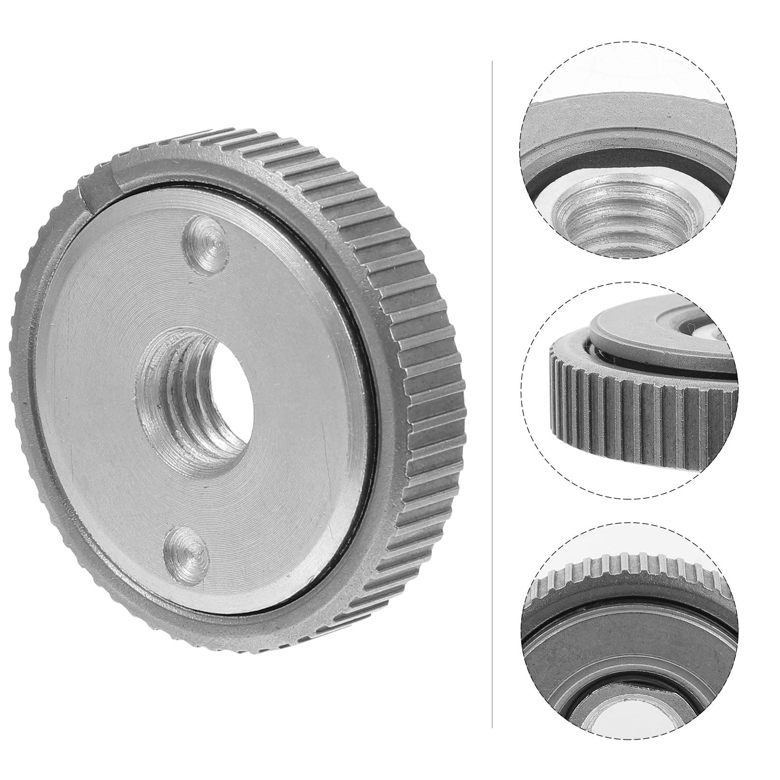 Phenofice 1Set Steel Angle Grinder Nut Silver Round Fine Frosted for ...