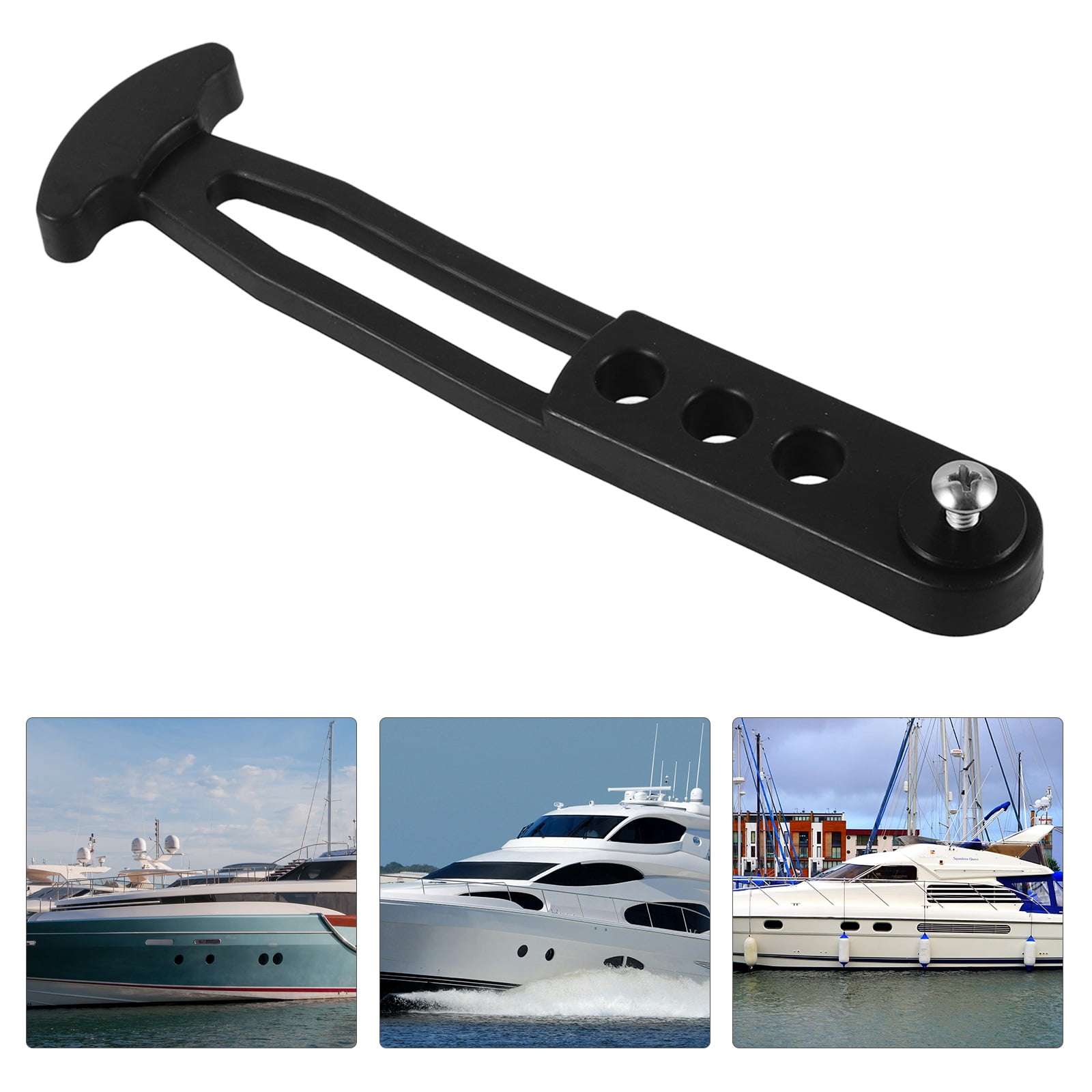 Phenofice 1Pcs Pontoon Boat Ladder Strap Black Rubber for Yachts and ...