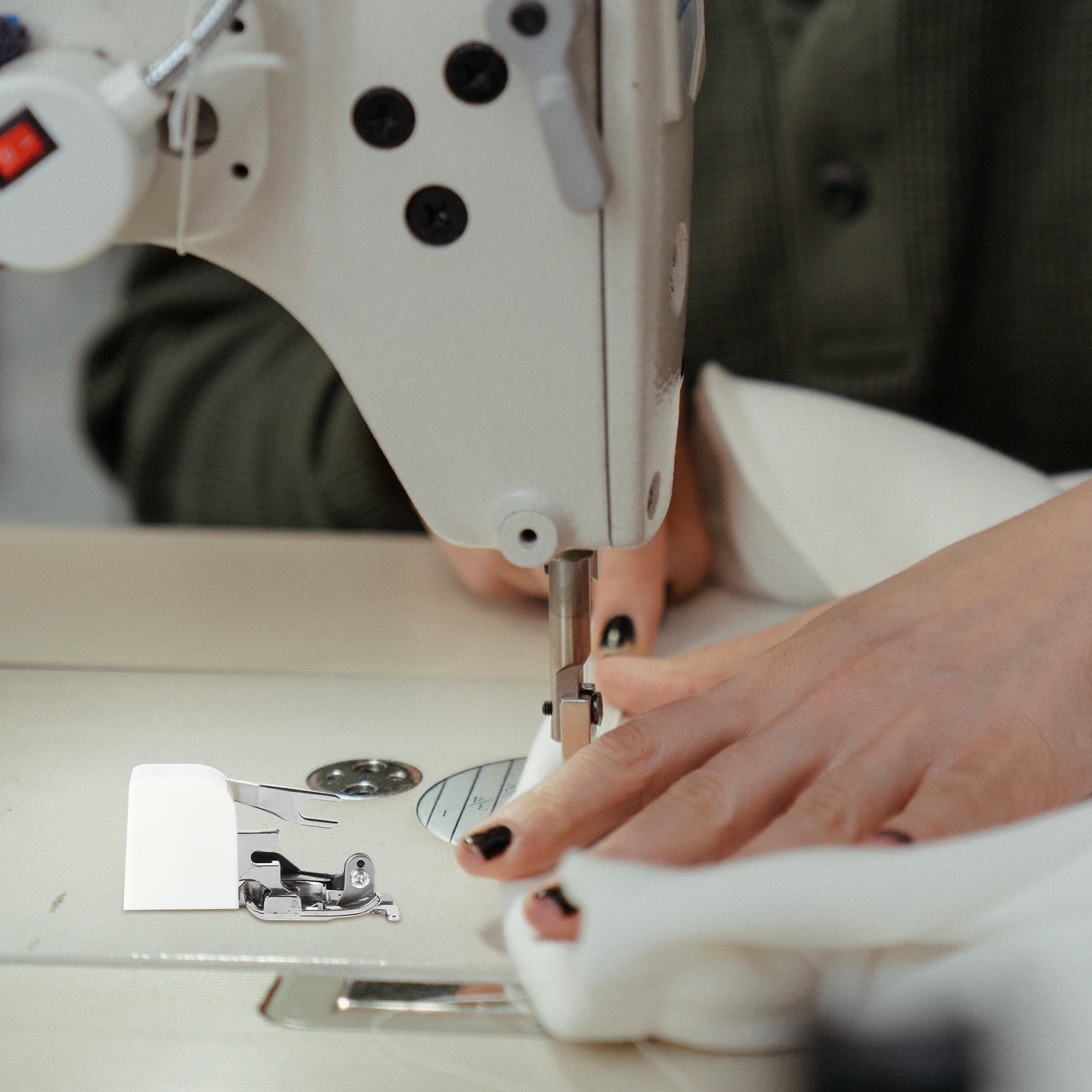 Phenofice 1Pcs Ruffler Sewing Machine Presser Foot Side Cutter Trims ...