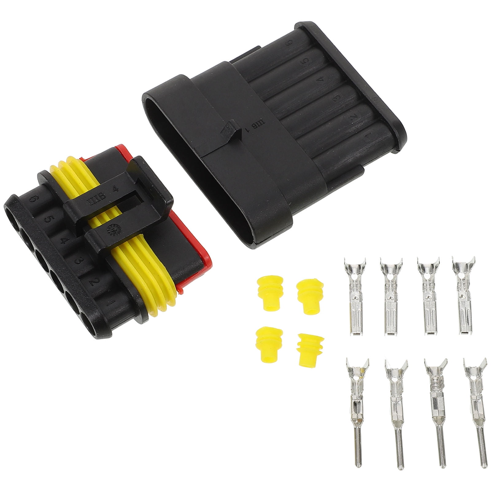 Phenofice 1Set Assorted Color Male And Female Plug Car Electrical Wire ...