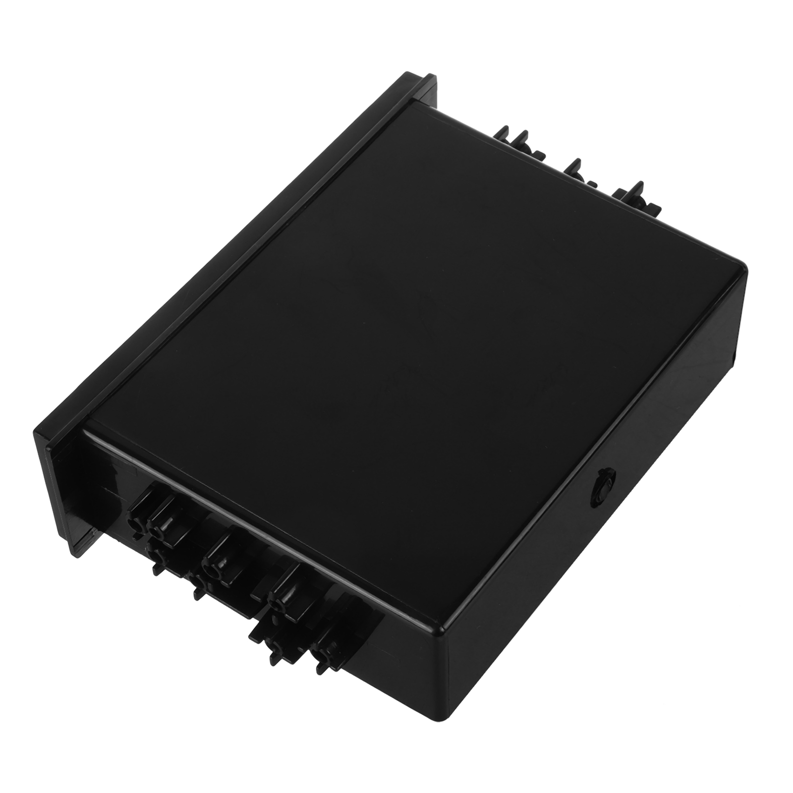 Phenofice 1Set Black Plastic Rectangular Car Radio Stereo Storage Box ...