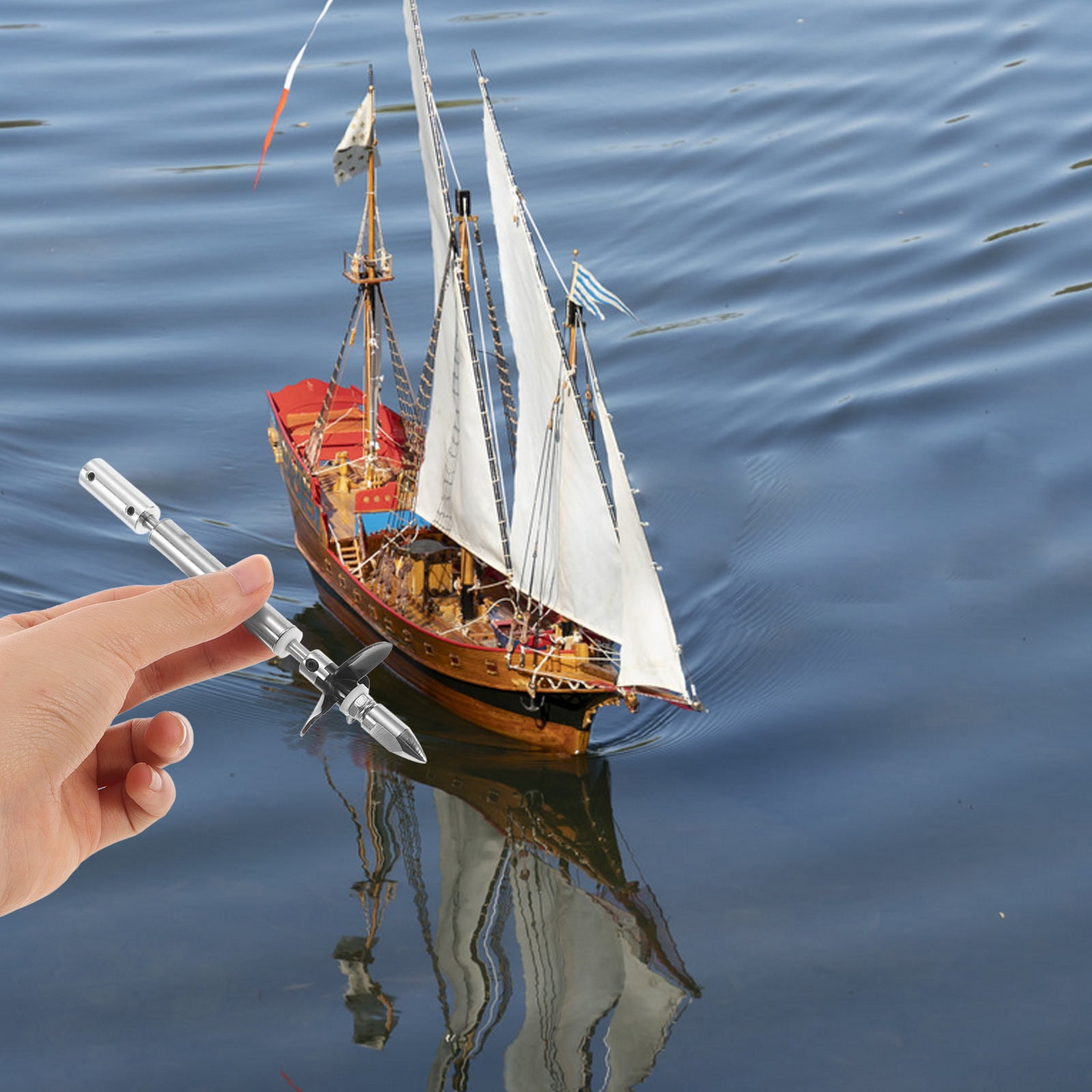 Phenofice 1Set Boat Rudder Kit Drive Shaft for Model Building and ...