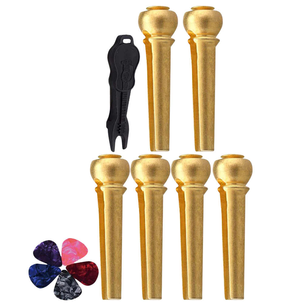 Phenofice 1Set Copper Plastic Guitar String Fasteners for Acoustic ...