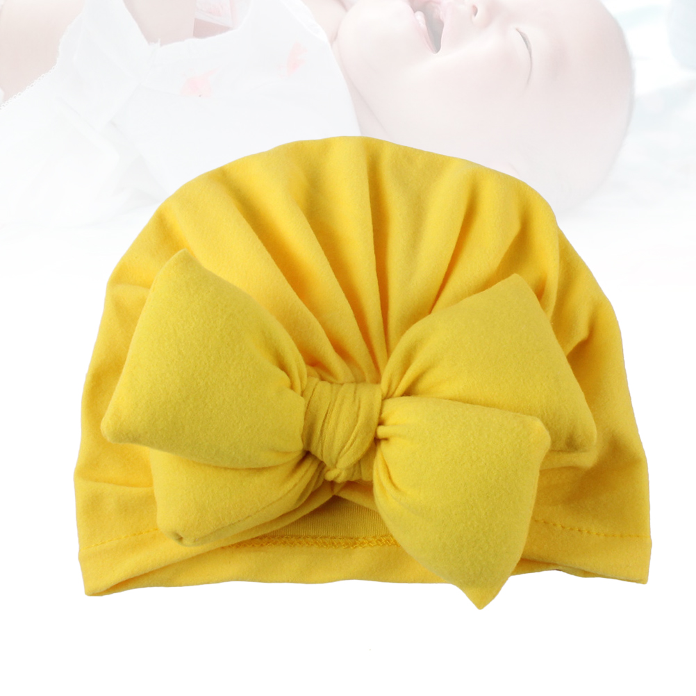 Phenofice 1Set Newborn Hats for Girls in Yellow Color Adjustable Baby ...