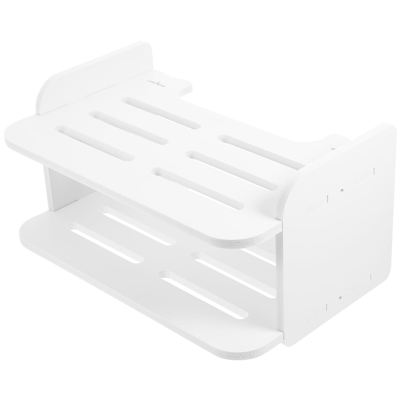 Phenofice 1Set Wall Mount Router Bracket Minimalist White Wood Plastic ...