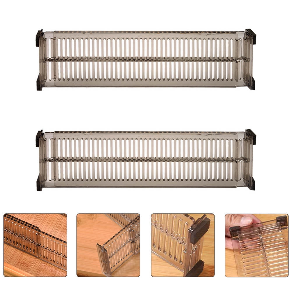Phenofice 2 Sets Drawer Separators Plastic Rectangular Organizer for ...