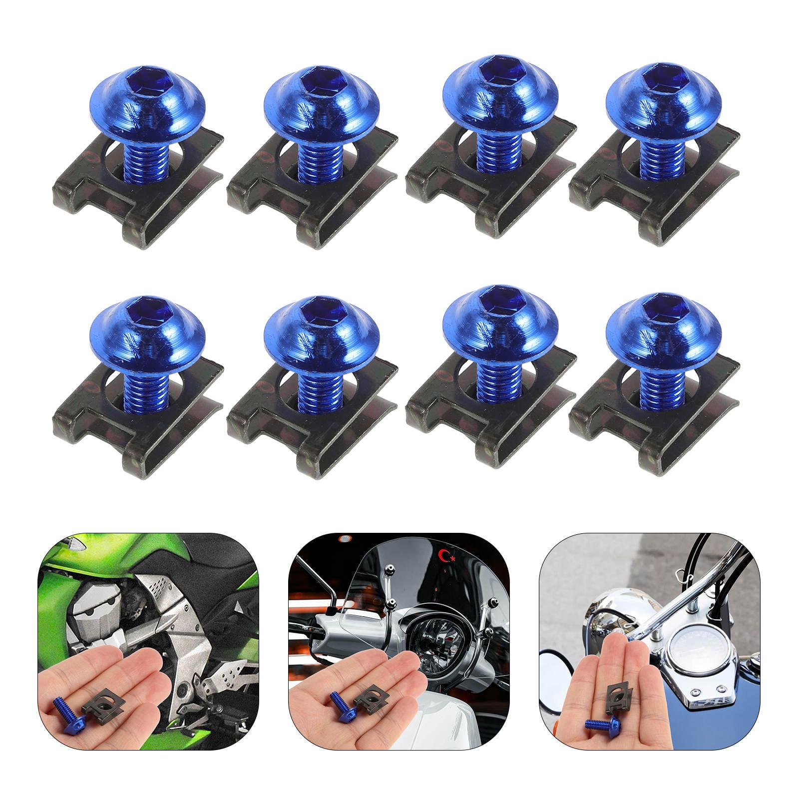 Phenofice 2 x Wrench Accessories Included Motorcycle Windshield Bolt ...
