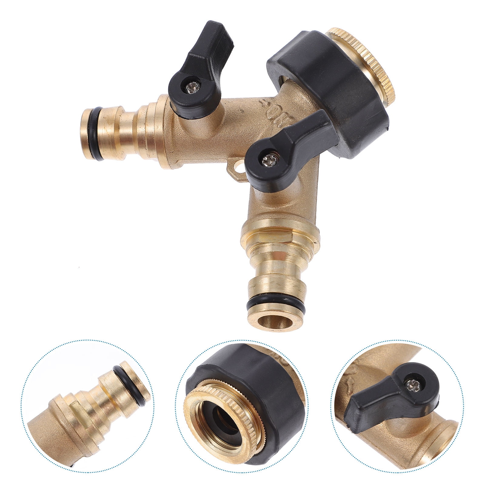 Phenofice 21Pack Copper Faucet Adapter Water Divider for Hose Fitting ...