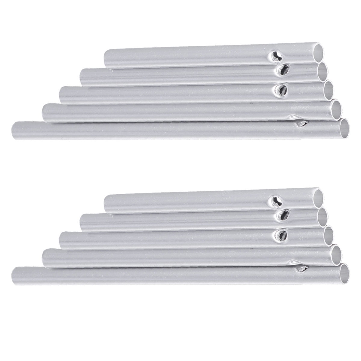 Phenofice 25Pcs Silver Aluminum Wind Chime Tube Diy Kit for Outdoor ...