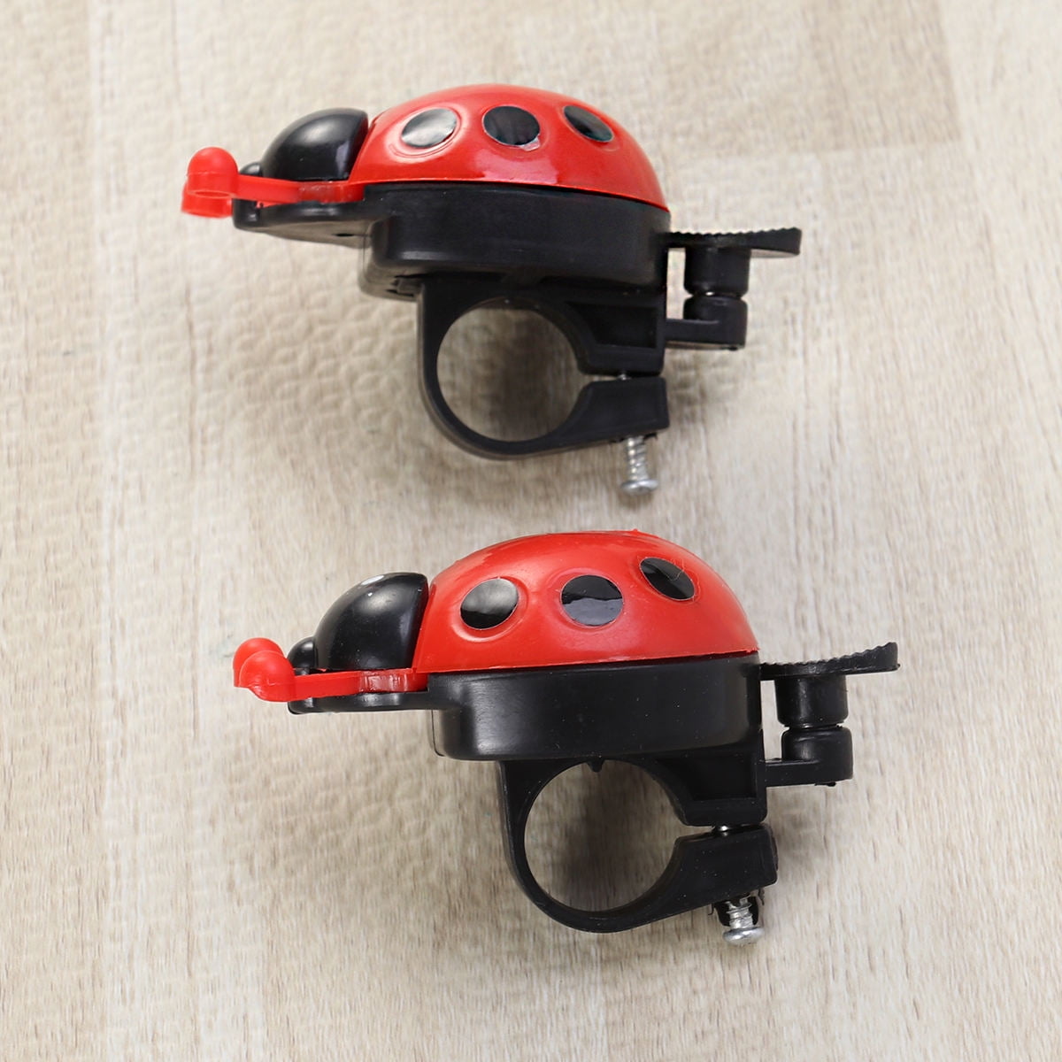 Phenofice 2Pcs Red Ladybug Bells for Bikes with Clear Ring Tone and ...