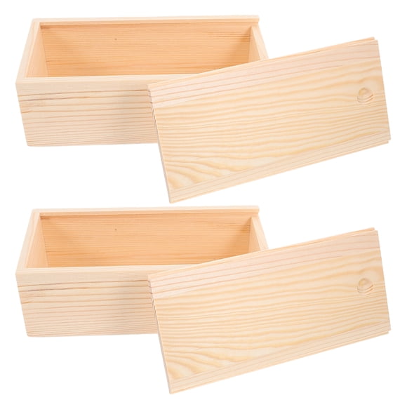 Wooden Box Sliding Lid