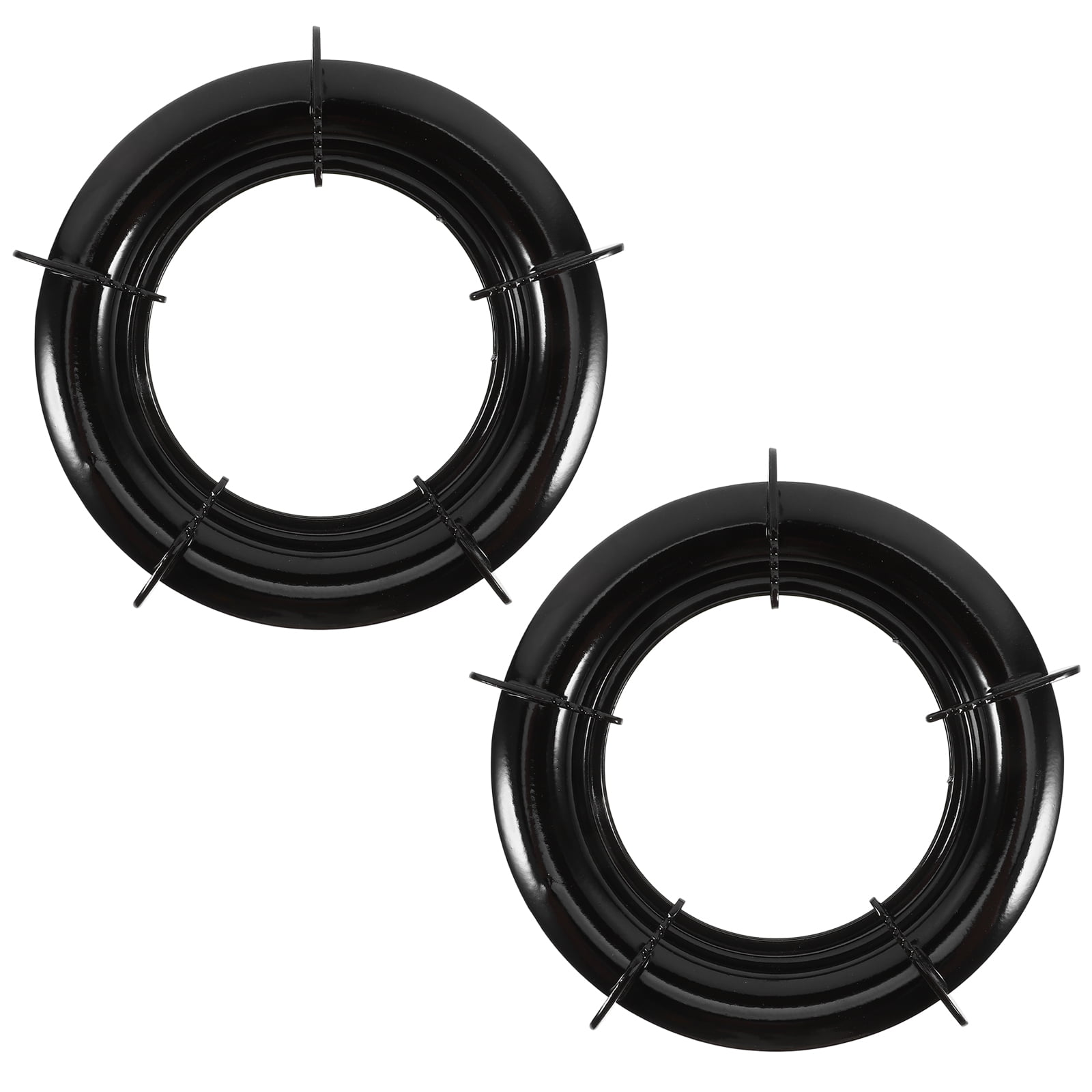 Phenofice 2pcs Gas Cooker Rack Wok Stand for Gas Cooker Black Stainless ...